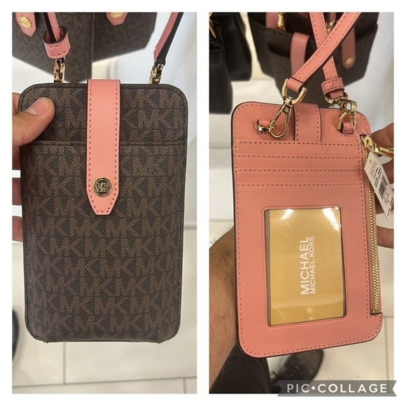 Michael Kors | Bags | Michael Kors Jst Mk Logo Smart Phone Crossbody ...